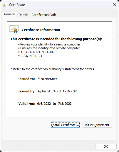 How to create a full chain certificate from Windows certificate store ...