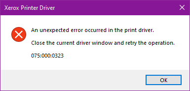 Unable to open Printing Preference after updating to latest Xerox GPD