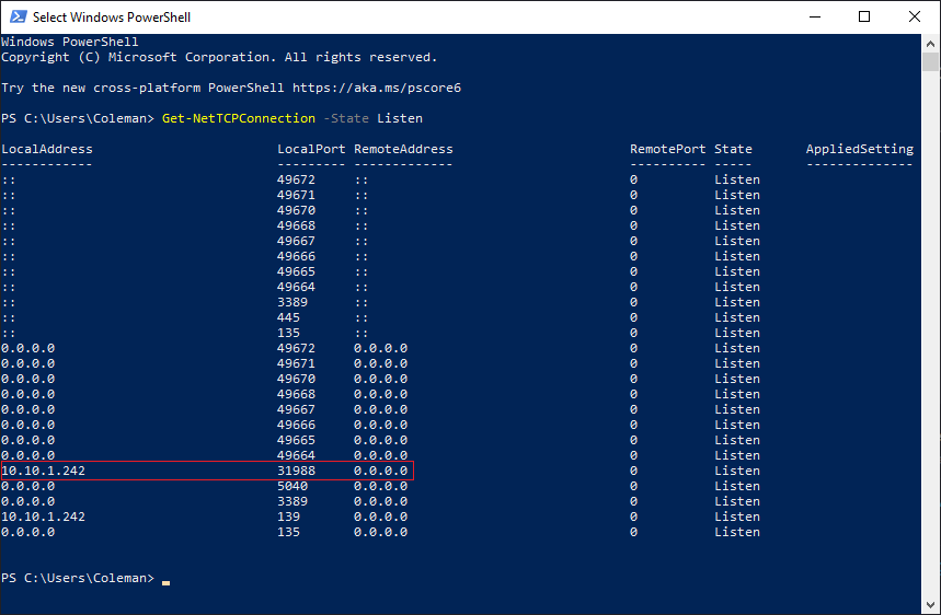 How to tell the Service Client services are live on Windows?