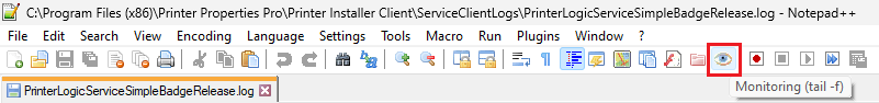 Reading Live Logs / Tailing in Windows